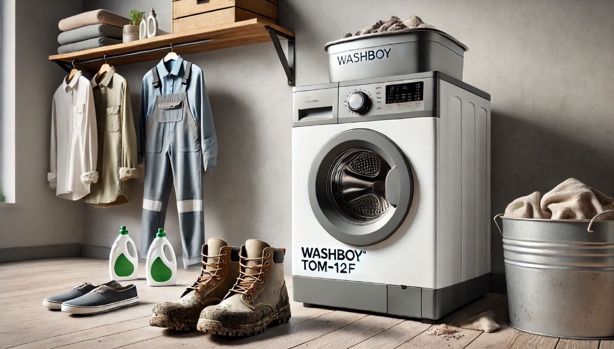ウォッシュボーイ TOM-12fの評判は？大人の靴や作業着も洗える小型洗濯機を徹底解説 | 暮らしのまどぐち